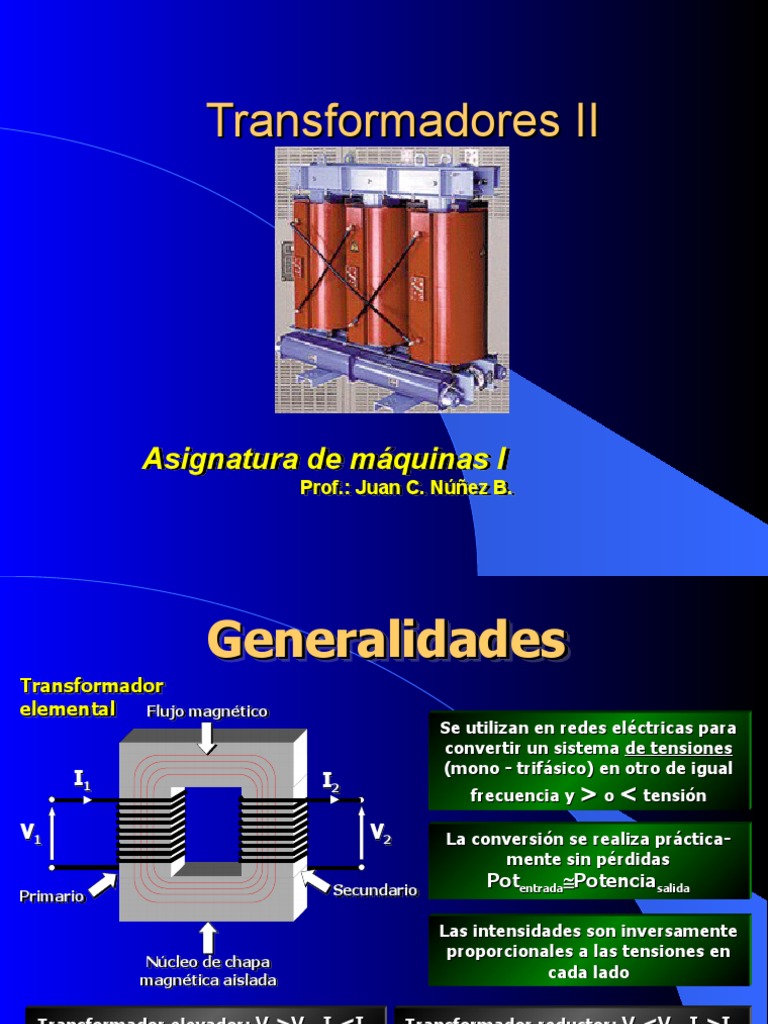 Transformadores S Tomas II | PDF | Transformador | Ingenieria Eléctrica