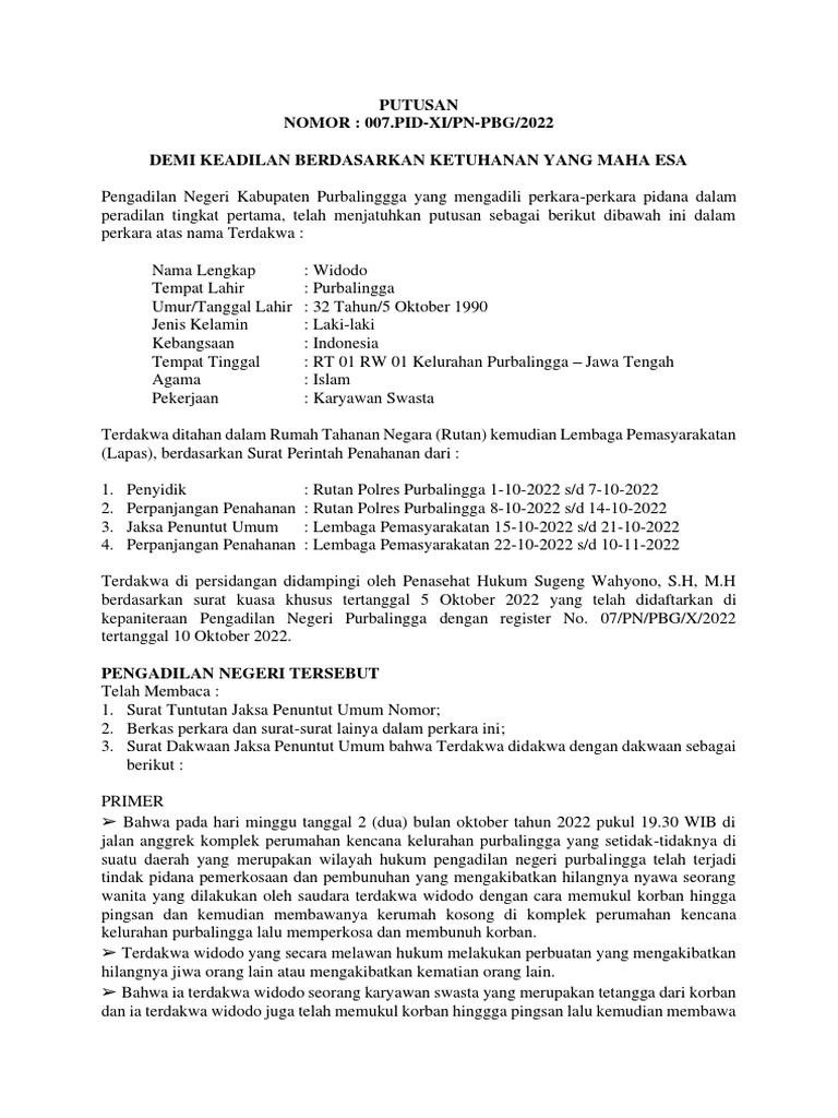 Putusan Hakim | PDF