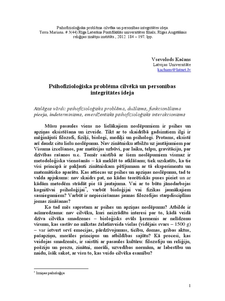 1.V.Kacans Raksts | PDF