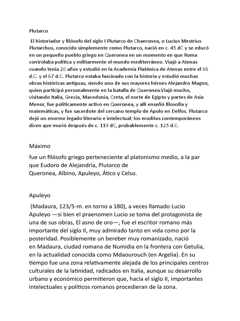 Exposicion | PDF | Plutarco