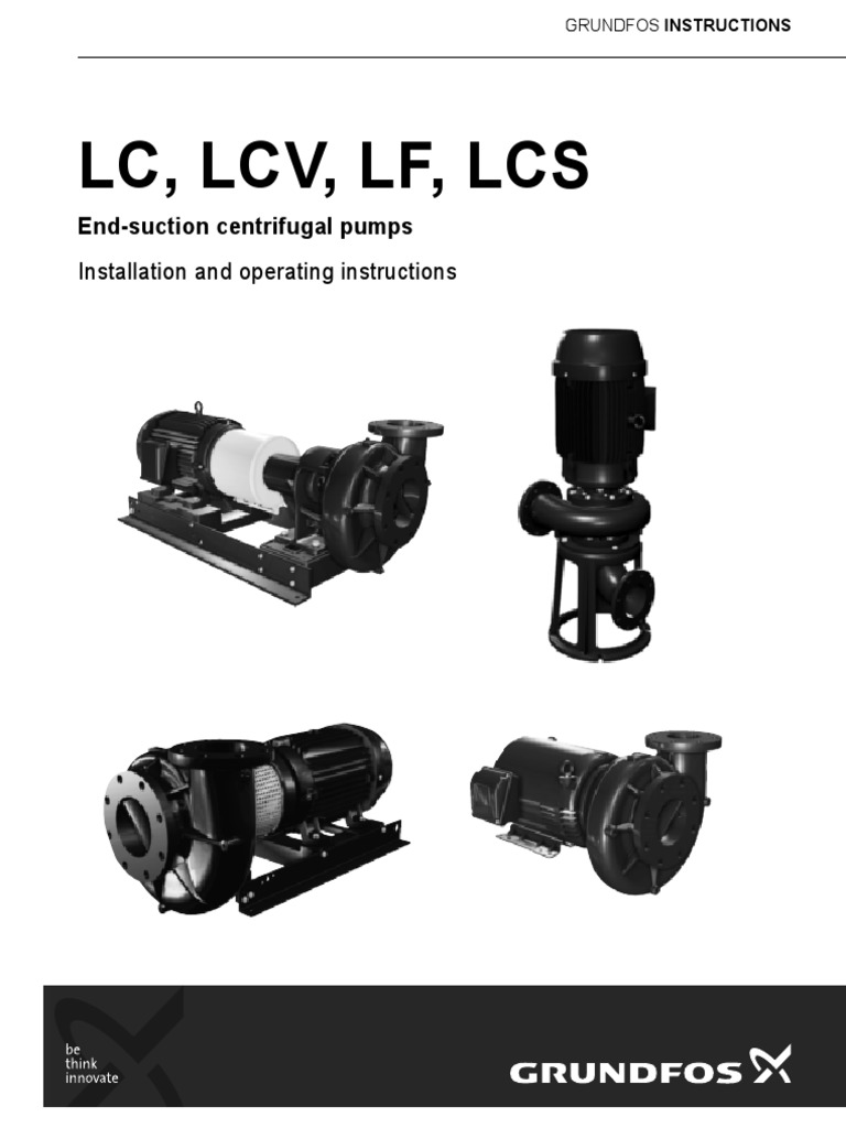 LC, LCV, LF, LCS: End-Suction Centrifugal Pumps | PDF | Pump | Valve