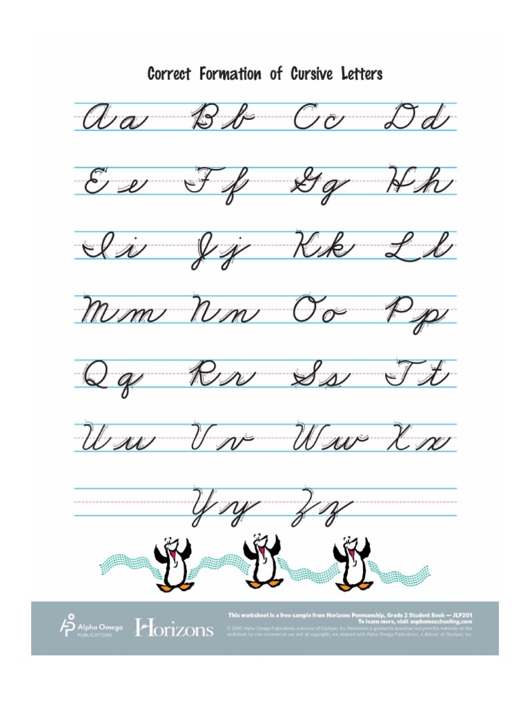 Cursive Writing | PDF