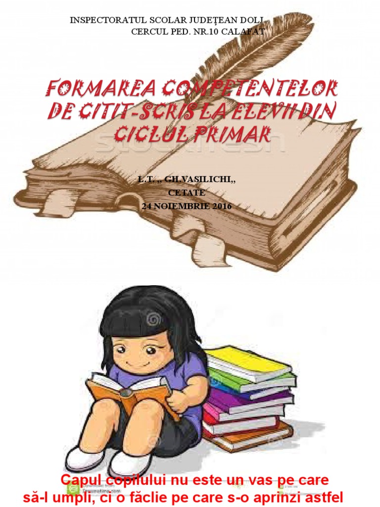 Dezv Comp. Citit Scris | PDF