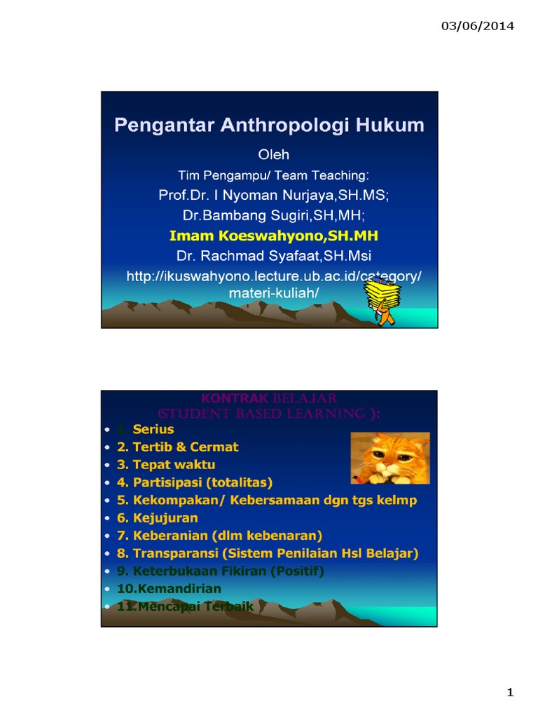 Pengantar Anthropologi Hukum - PPT Compatibility Mode | PDF