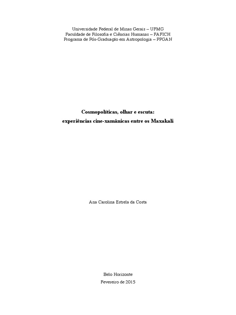 Ana Estrela Cosmopoliticas Olhar e Escuta Realizacoe | PDF | Sílaba | Vogal