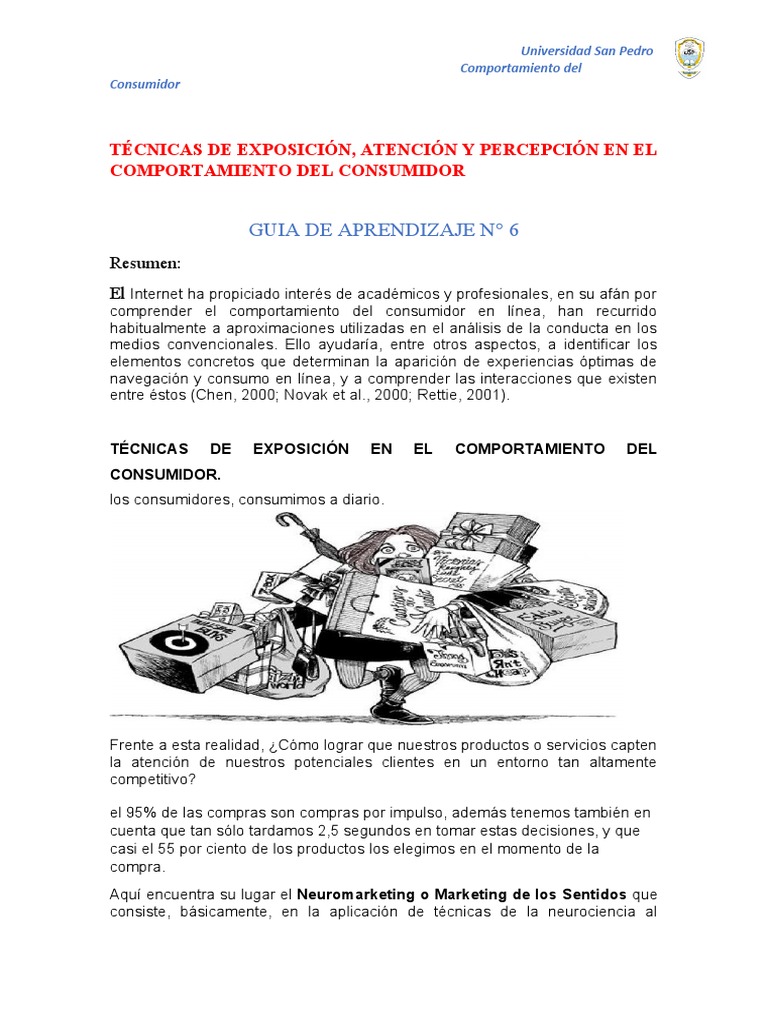RESUMEN TÉCNICAS DE EXPOSICIÓN Actv 6 | PDF | Percepción | Marketing