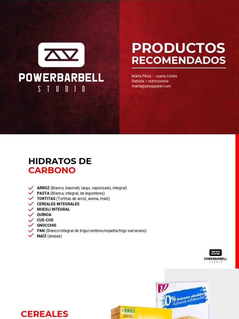 Productos Recomendados. | PDF | Cereales | Panes