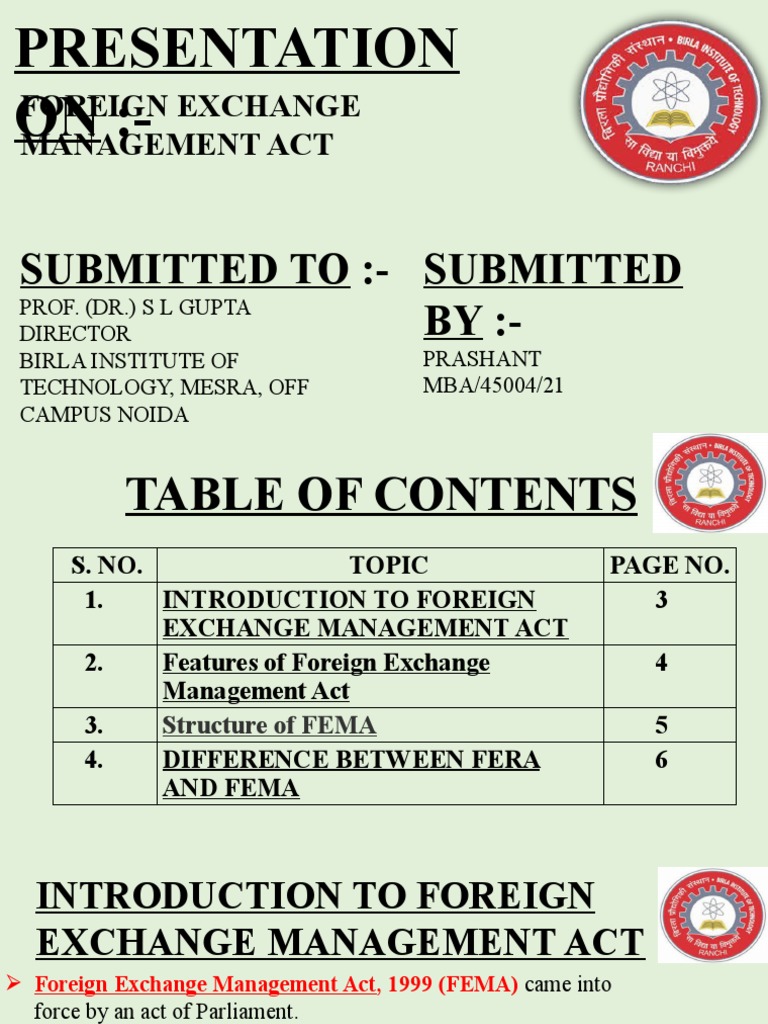 Understanding FEMA: Key Features and Structure | PDF | Economies | Trade