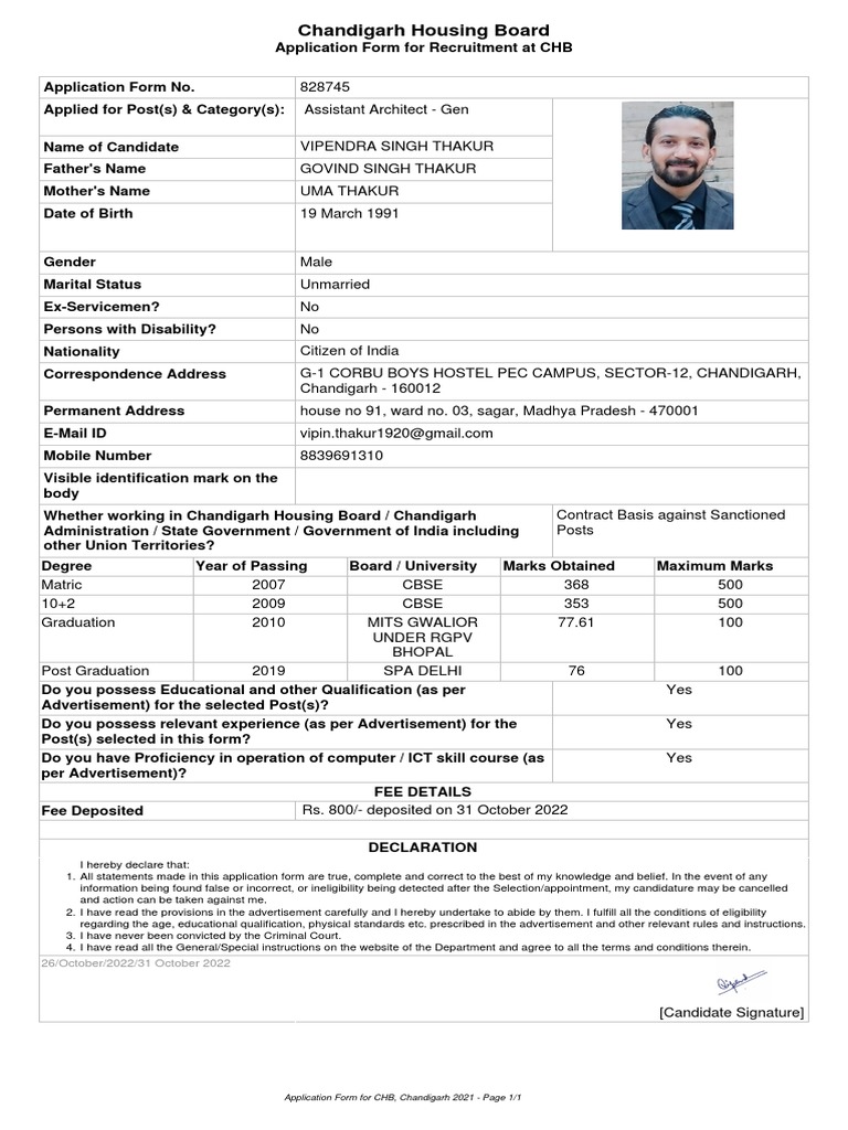 CHB Form No 828745 | PDF | Government | Justice