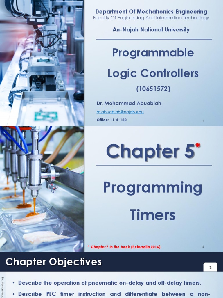 Chapter - 5 Programming Timers | Download Free PDF | Relay | Programmable Logic Controller