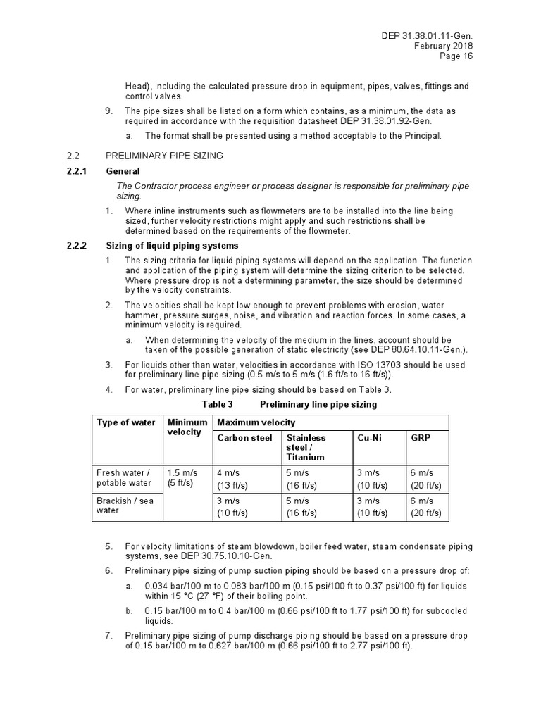 Pages From 31380111 - Spec - 2018-02 - A00 Piping Class Sec 2.2 | Download Free PDF | Pipe ...