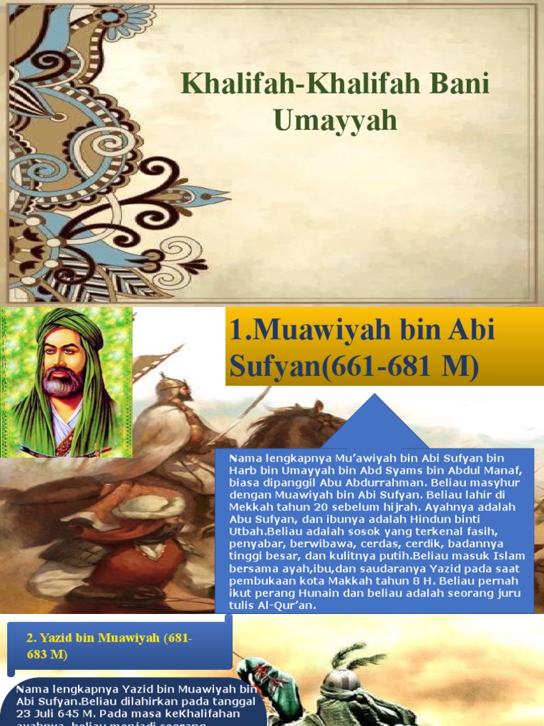 Khalifah-Khalifah Dinasti Umayyah | PDF