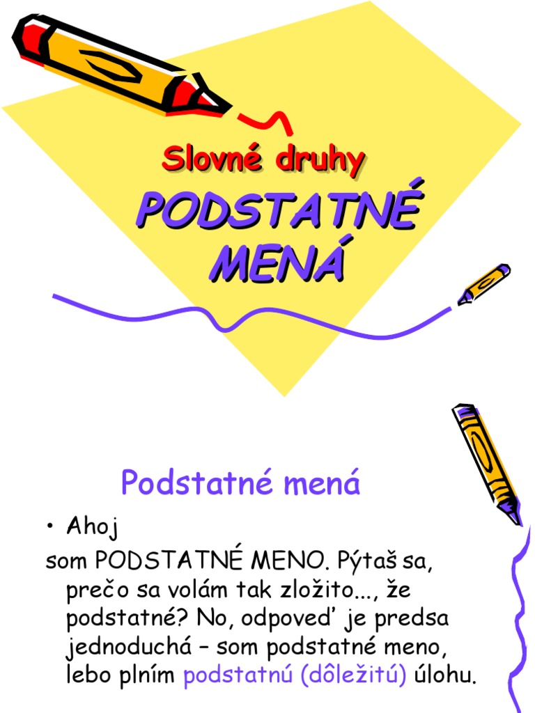Podstatne Mena | PDF