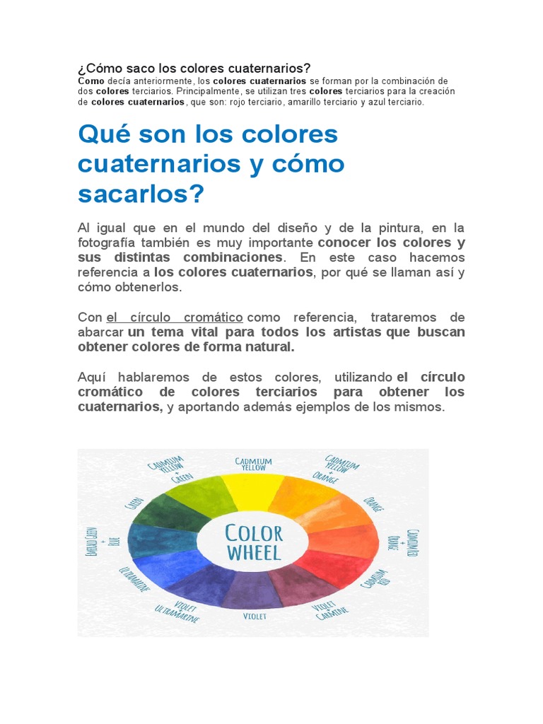 Colores Cuaternarios | PDF | Color | Verde