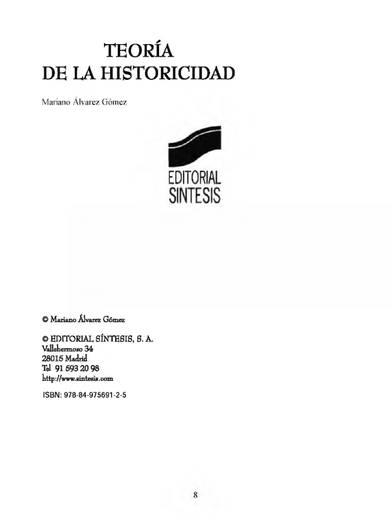 Teoría de la Historicidad | PDF | Pensamiento | Verdad