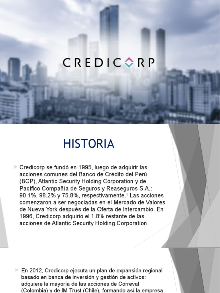 Grupo Credicorp | PDF | Servicios financieros | Economias