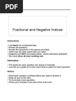 Fractional Indices 1ma1 Higher Exam Questions | PDF