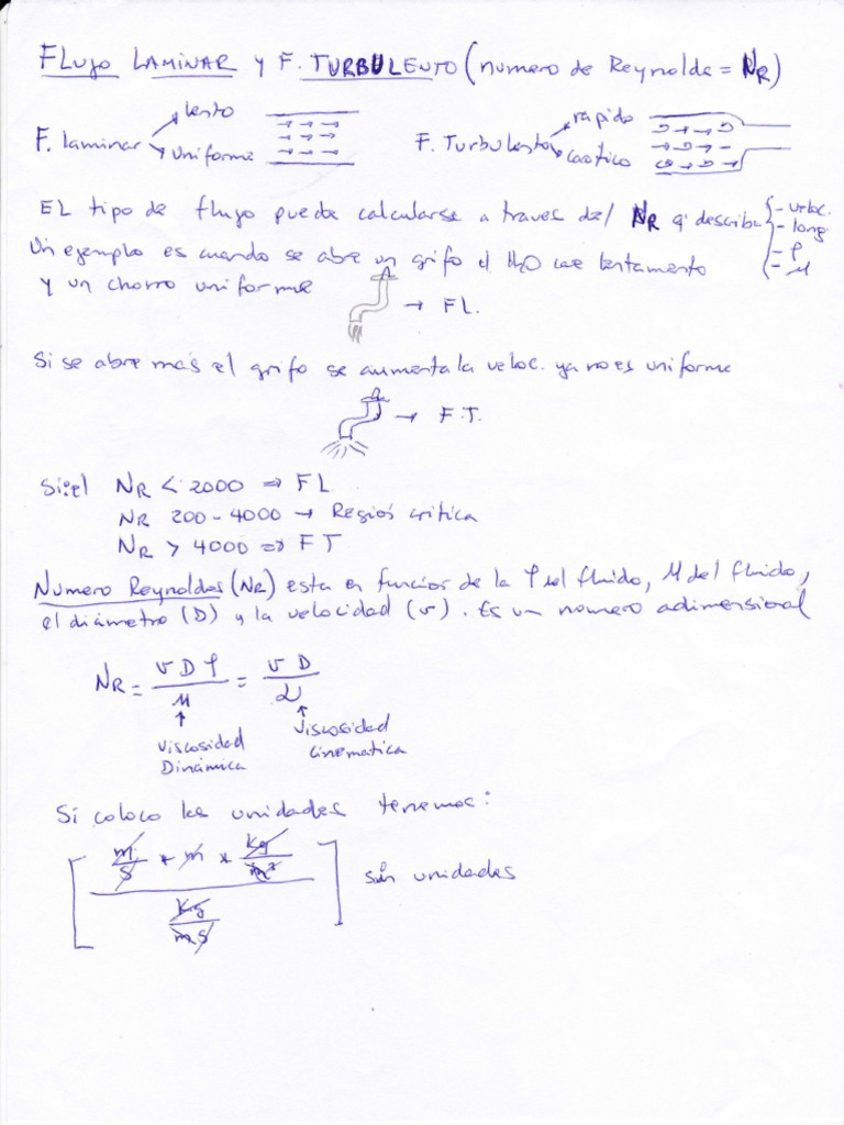 Flujo Laminar y Turbulento | PDF