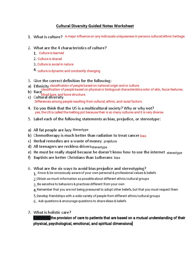 Kami Export - Cydney Everett - Cultural Diversity Guided Notes ...