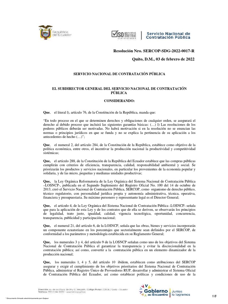 Ejemplo Verificacion VAE | PDF | Ecuador | Gobierno