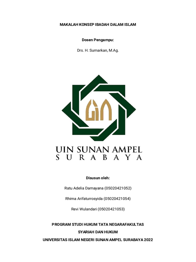 Konsep Ibadah Dalam Islam | PDF