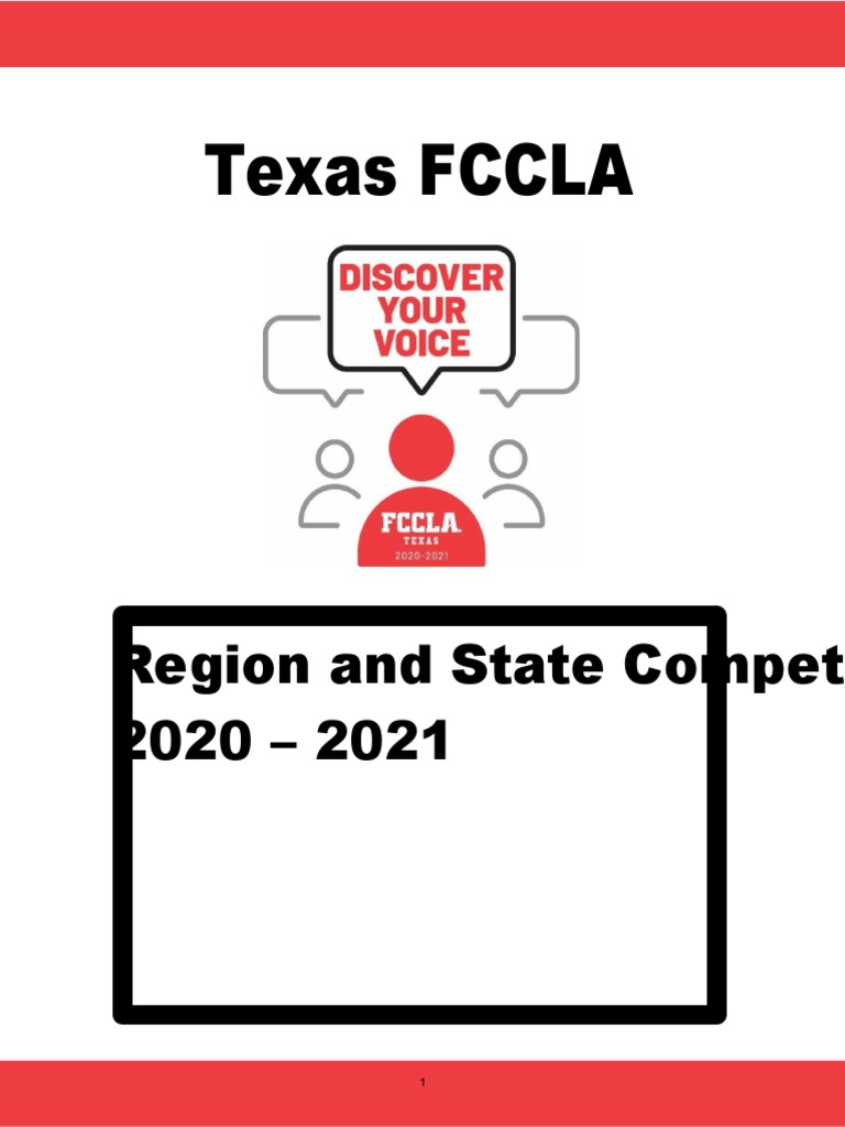 Texas+FCCLA+Competitive+Event+Guidelines+2020+ +2021+ (10!19!20) | PDF ...