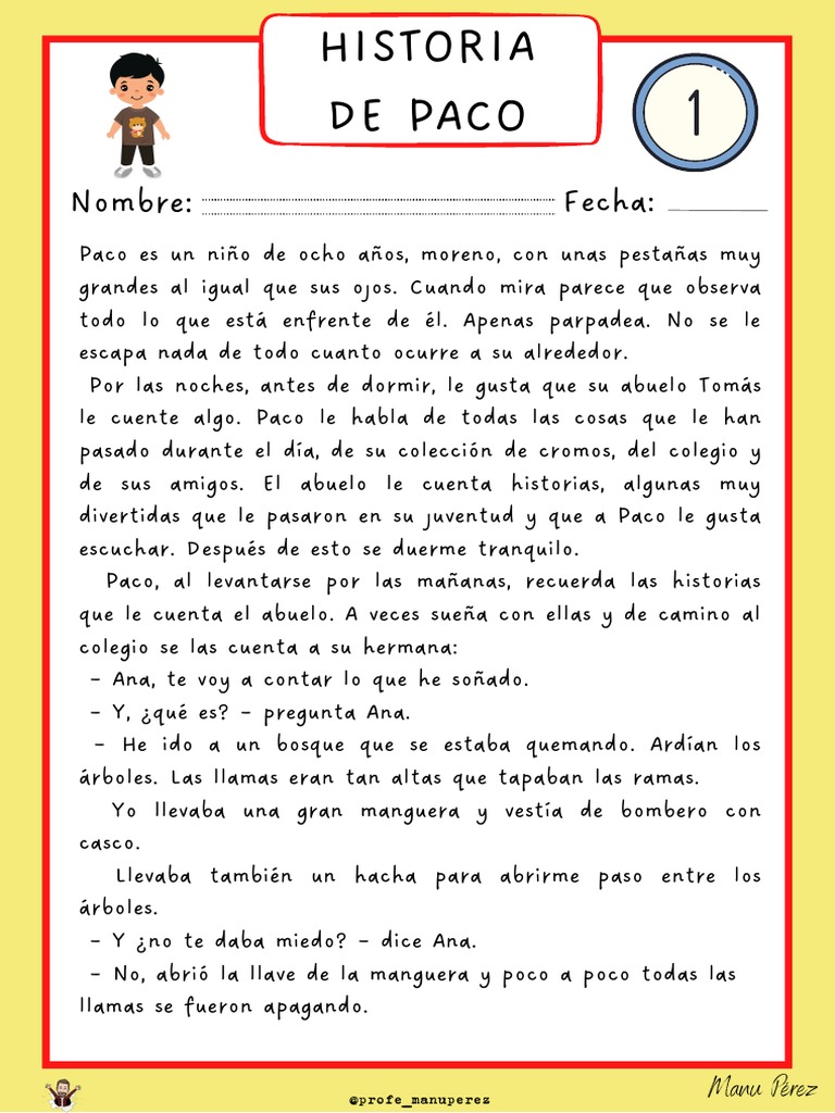 Lectura: La historia de Paco | PDF