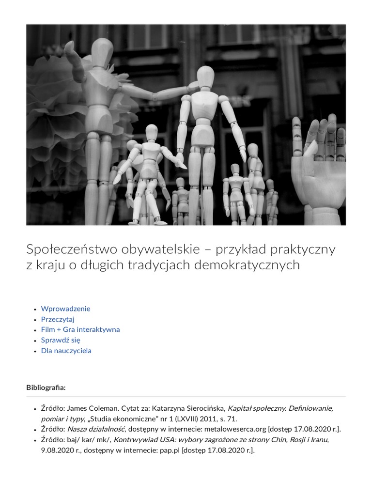 Spoleczenstwo Obywatelskie - PRZ | PDF