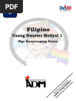 Grade 7 Filipino - MODULE 1 To 4 | PDF