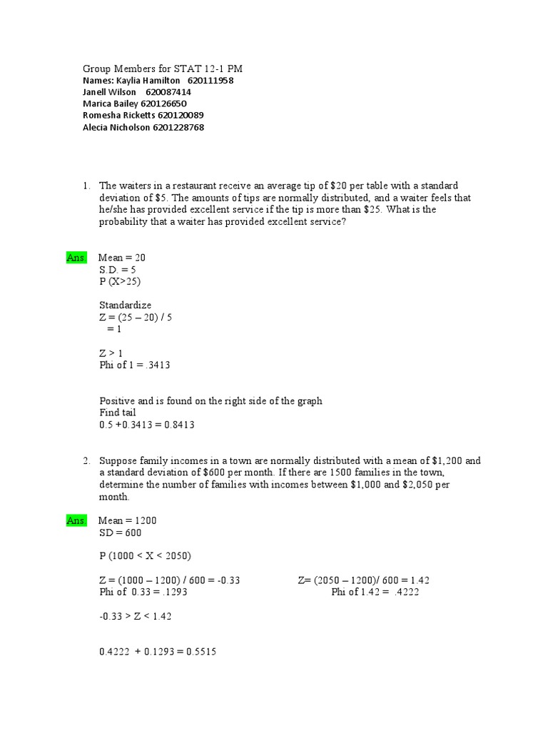 Worksheet 9 | PDF | Standard Deviation | Statistical Analysis