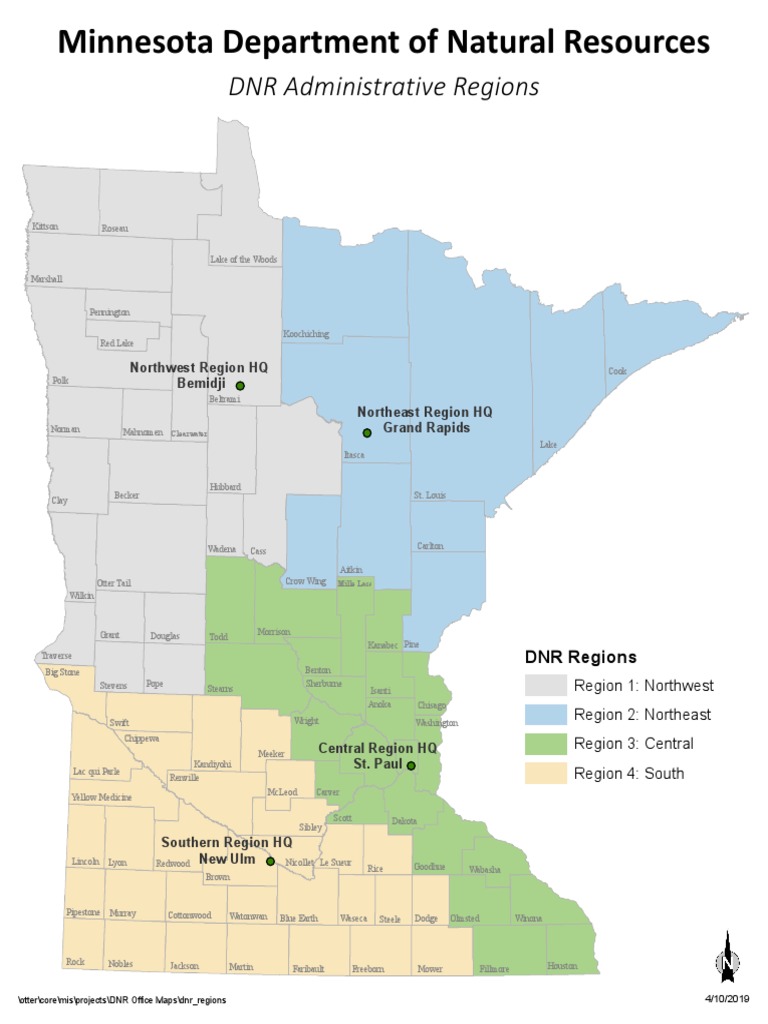DNR Regions | PDF | Minnesota | Midwestern United States