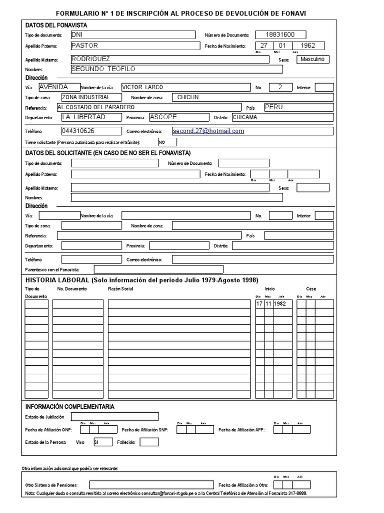 Formulario 1 | PDF | Autenticación