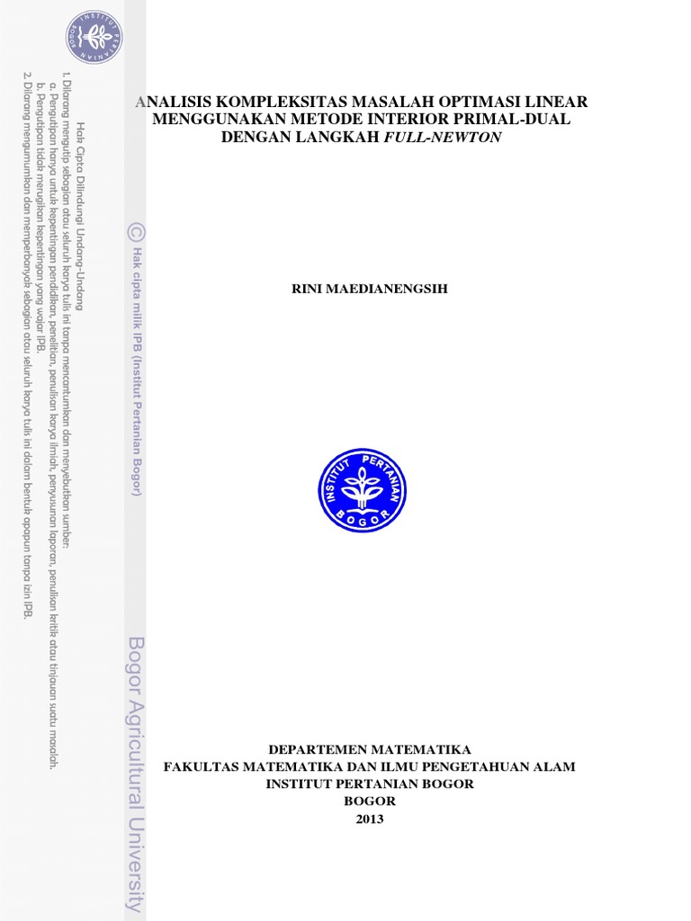 Adoc - Pub Analisis Kompleksitas Masalah Optimasi Linear Meng | PDF