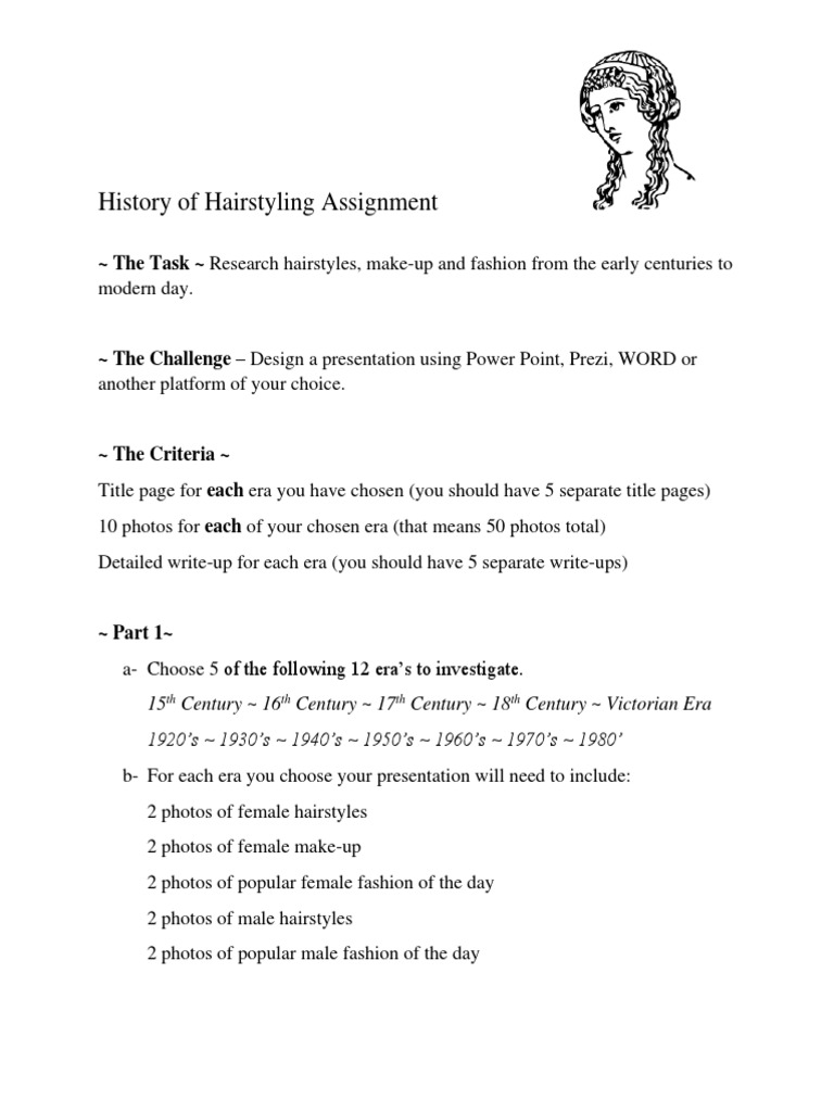 History of Hair Assignment | PDF