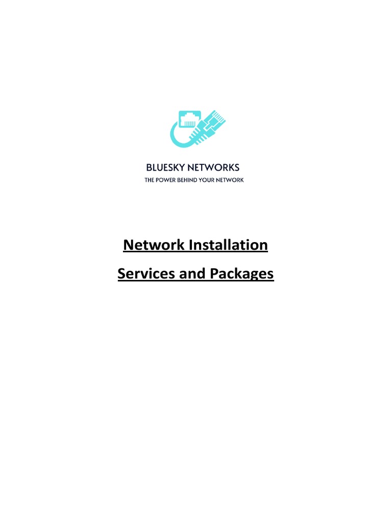 Network Installation | PDF | Computers | Technology & Engineering