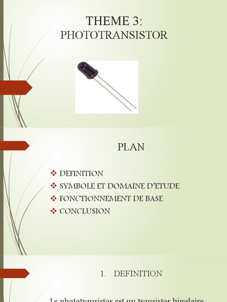 Phototransistor | PDF