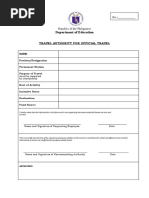 Travel Authority for Official Travel | PDF | Philippines | Government