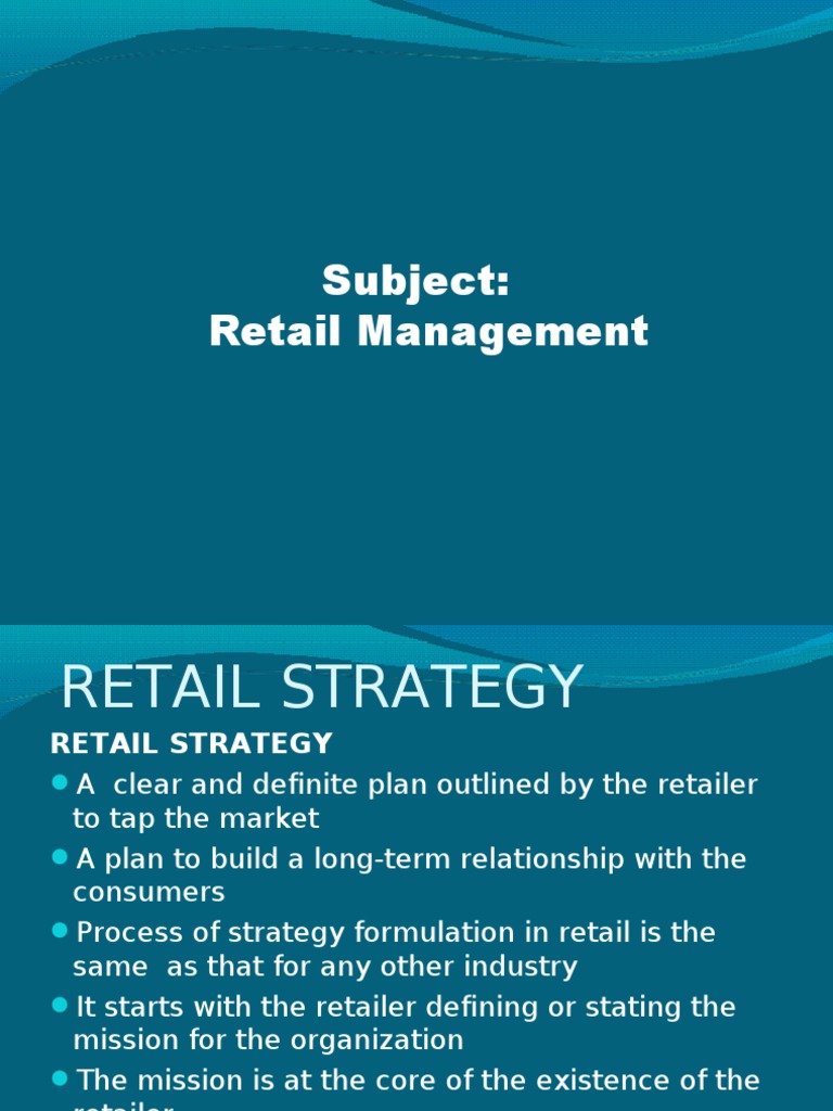 Retail-Strategy Unit 10 | PDF | Strategic Management | Retail