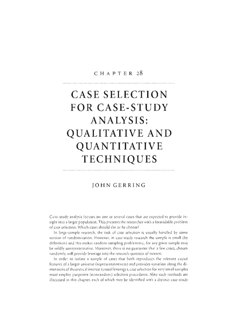 Clase 8 Gerring | PDF