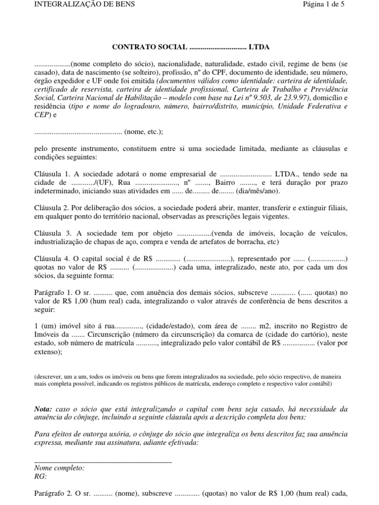 Cor02 Aul Contrato Social - Modelo | PDF | Lei das Obrigações | Sociologia