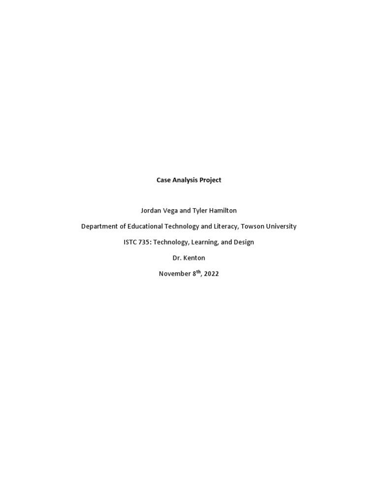 Vegahamilton Case Analysis | Download Free PDF | Simulation | Learning