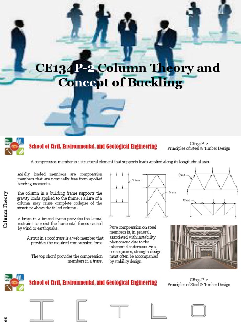 07 CE134P-2 Column Theory and Concept of Buckling | Download Free PDF | Buckling | Column