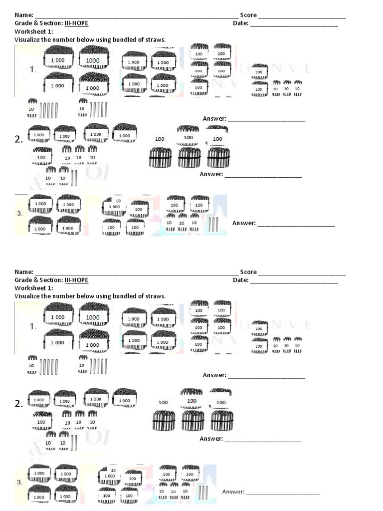 WK 1 - D2 - Math Answer Sheet | PDF