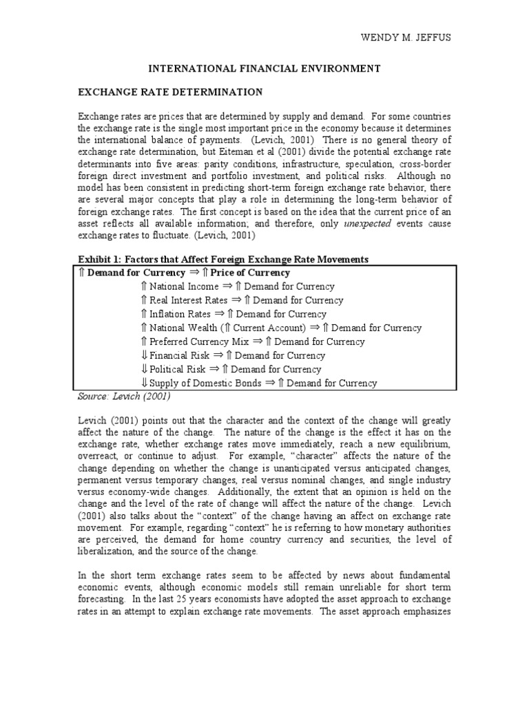 International Financial Environment | PDF