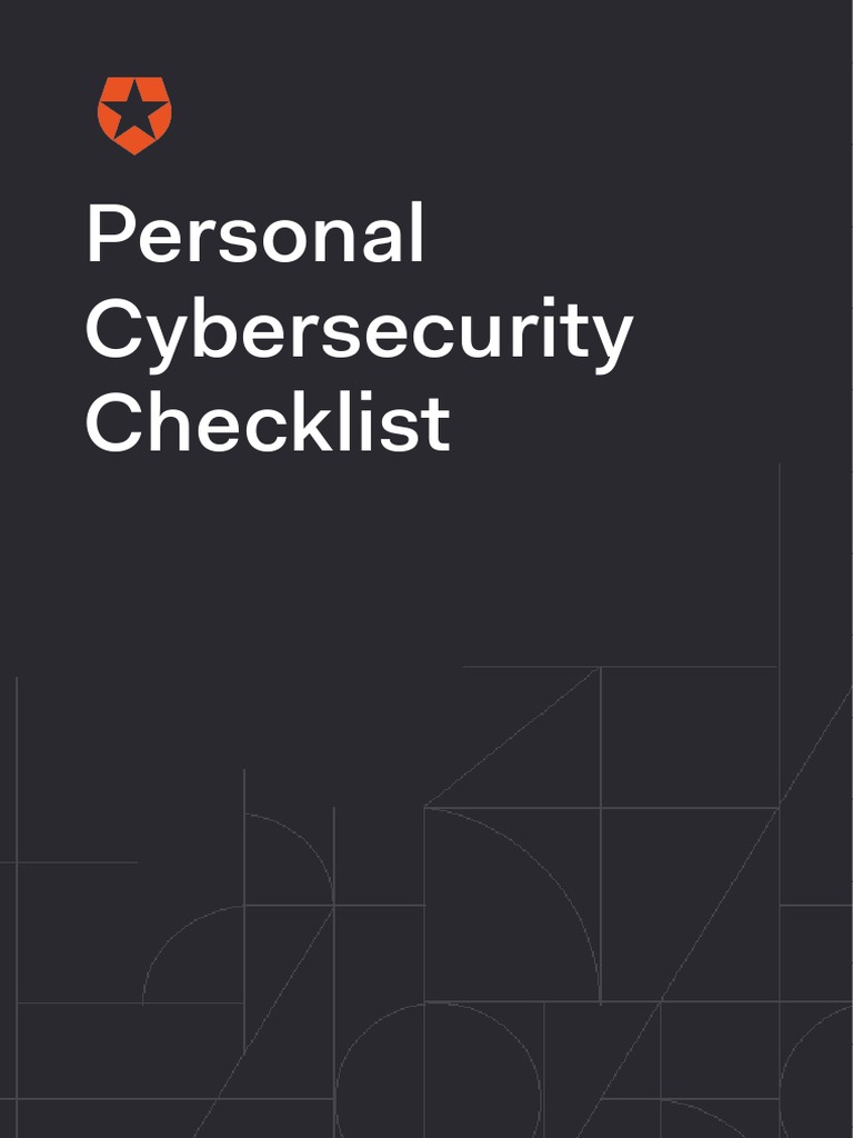 Personal Cybersecurity Checklist | PDF | Security | Computer Security