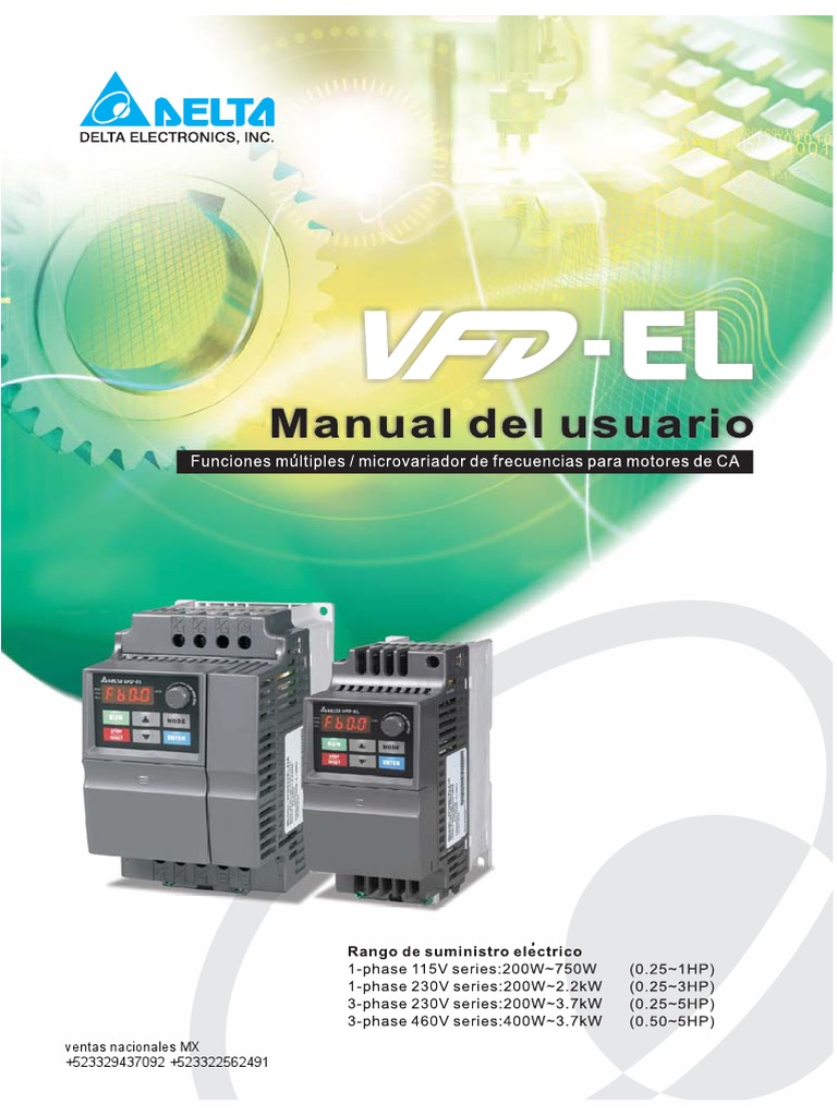 VFD EL Manual | PDF | Ingenieria Eléctrica | Condensador