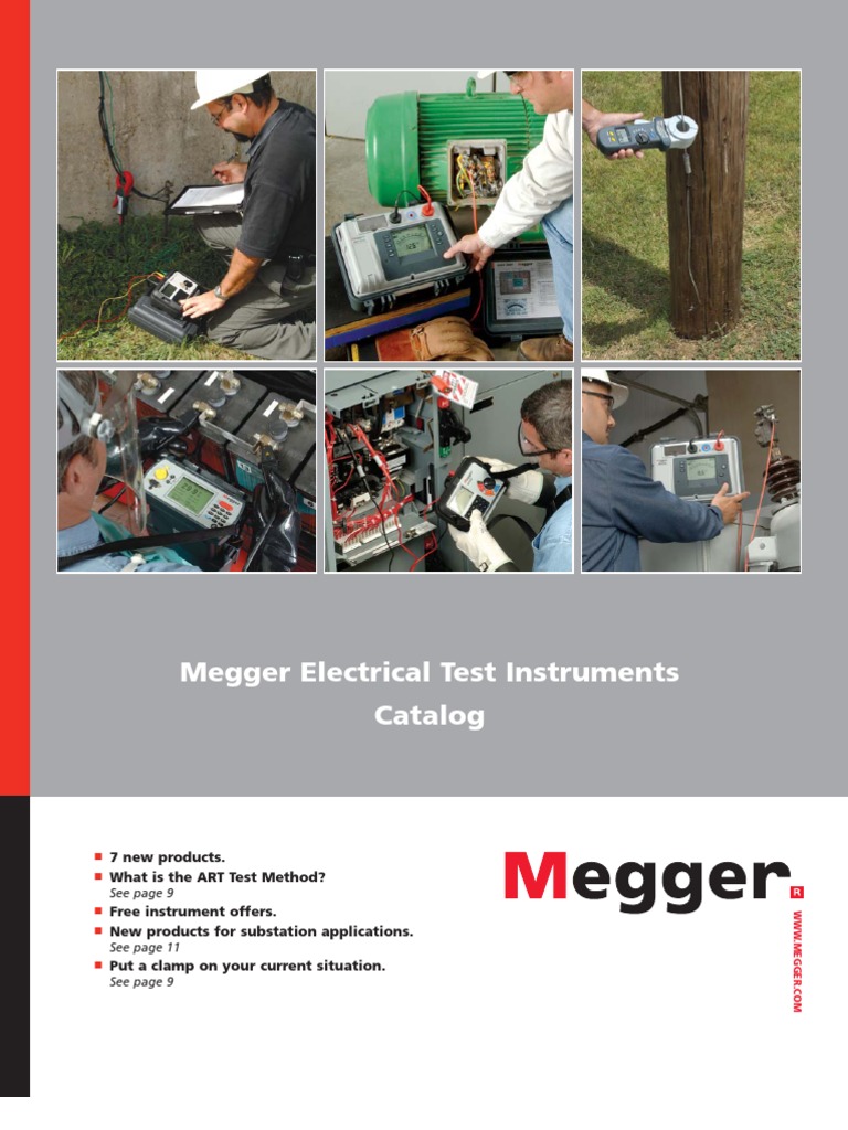 Megger Catalog | PDF | Battery (Electricity) | Capacitor