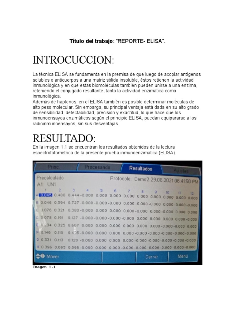 R. Elisa | PDF | Elisa | Bioquímica