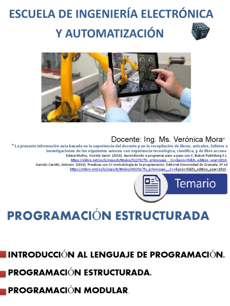 Introducción a la programación estructurada: conceptos básicos ...