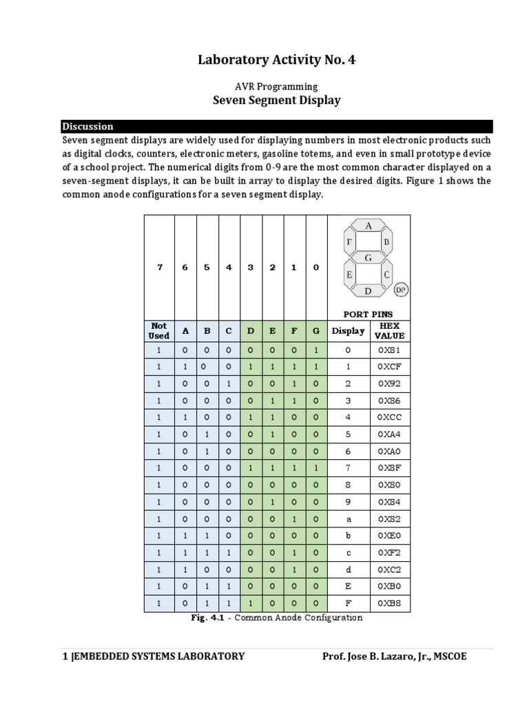 Drill 4.0 Seven Segment Display | PDF | Information And Communications Technology | Computing